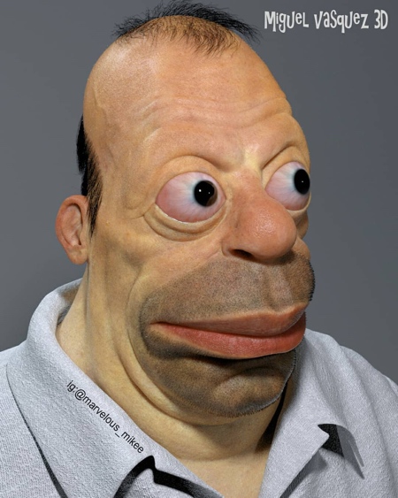 Realistic Homer Simpson Realistic Homer Simpson