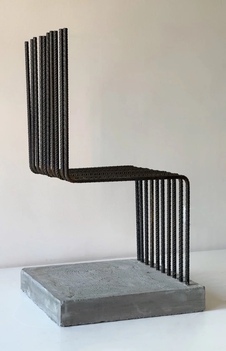 Concrete and Rebar Chair
