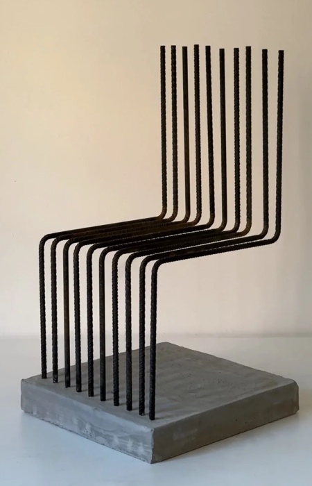 Concrete and Rebar Chair